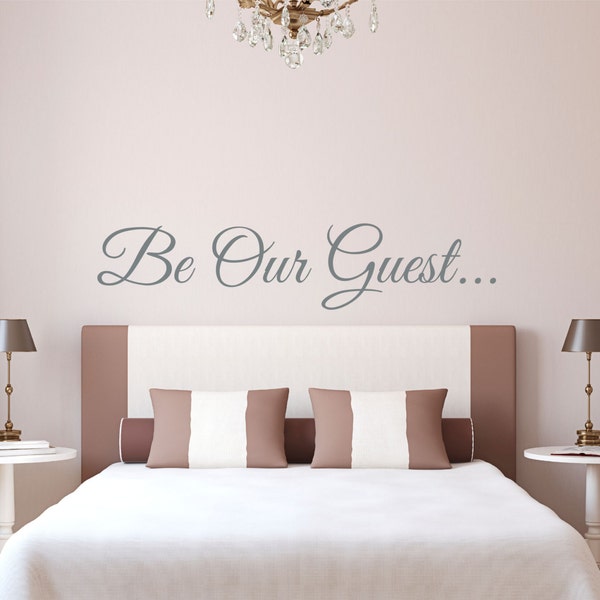 Be Our Guest Decal - Etsy