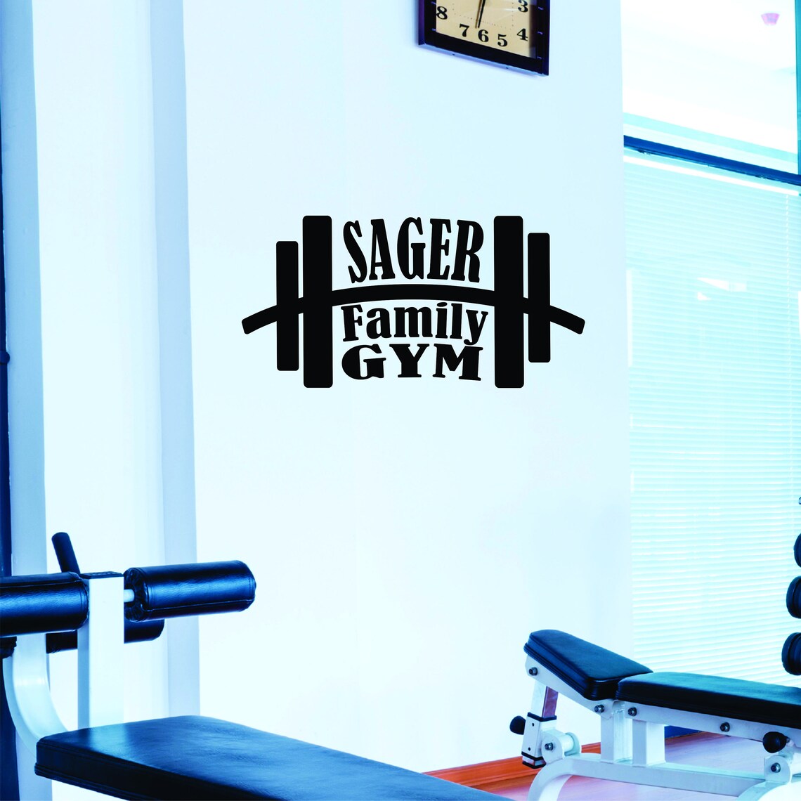 Personalized Gym Wall Decal Sticker - Etsy