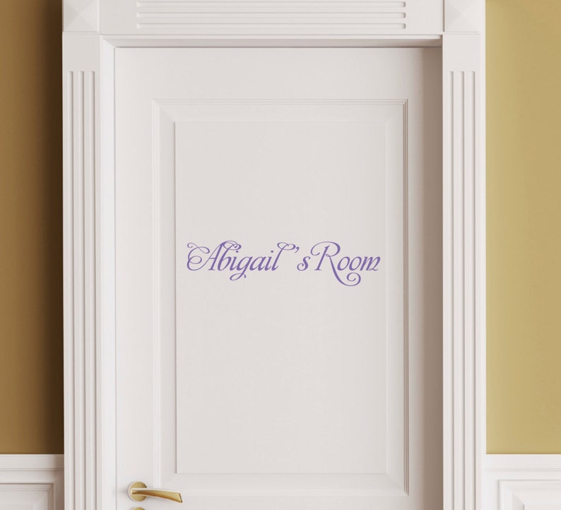 Personalized Name Wall Decal - Custom Name Wall Sticker - Vinyl Decal ...