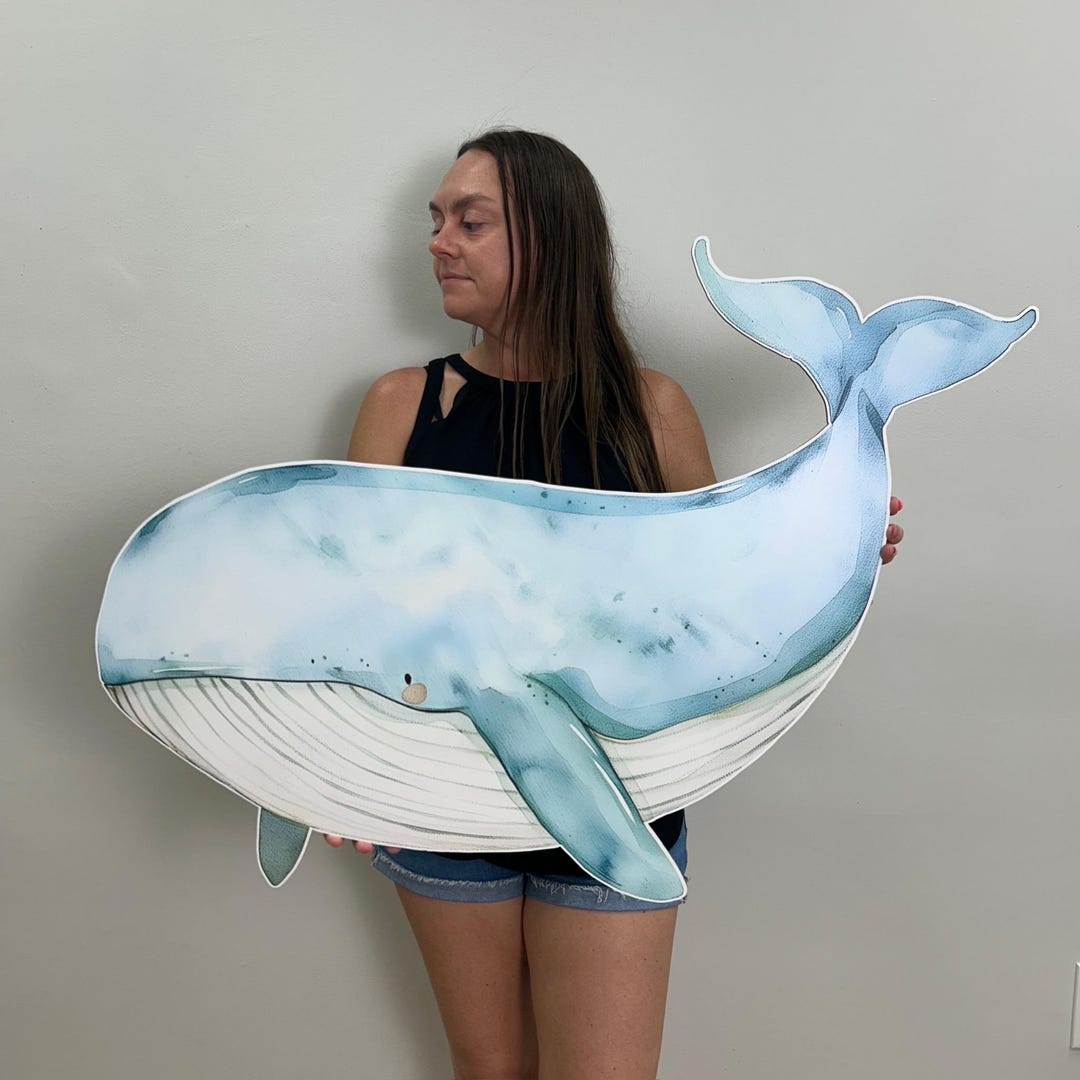 Whale Prop - 3D Whale Prop for Party Backdrop - Oneder the Sea 1st ...