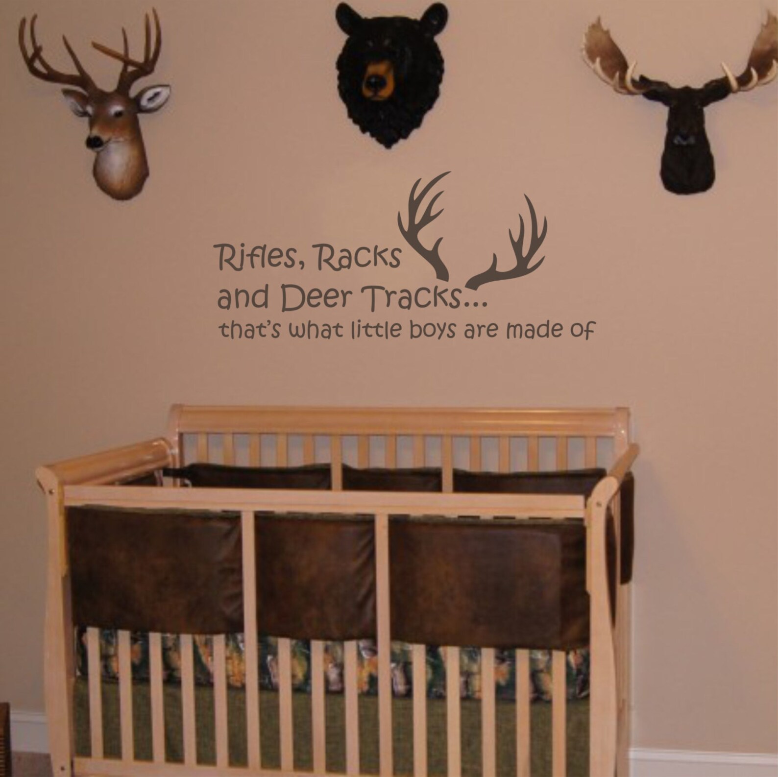 Hunting Nursery Wall Decal Sticker Rifles Racks and Deer - Etsy