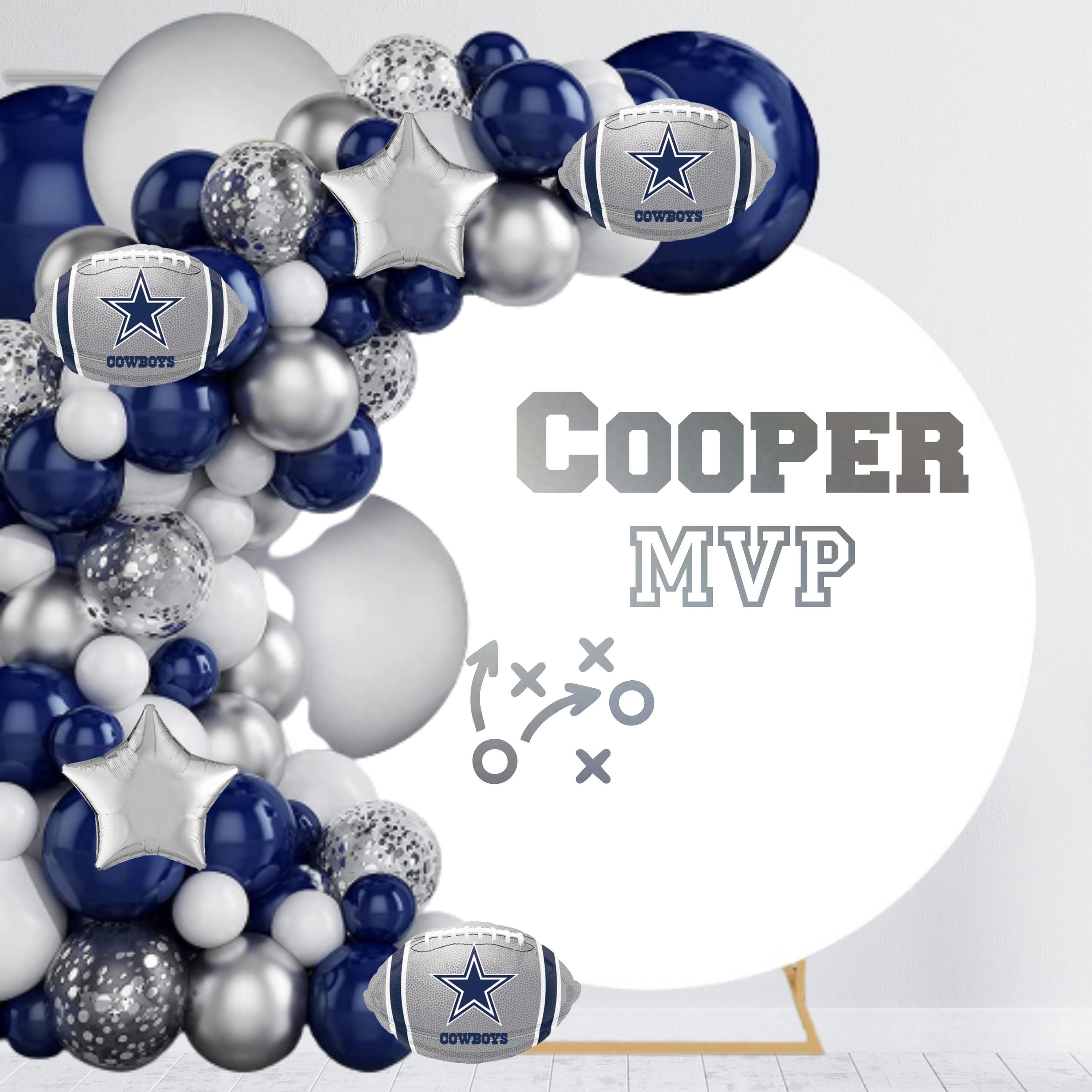 MVP Birthday Party Backdrop Football Theme Birthday Backdrop - Etsy