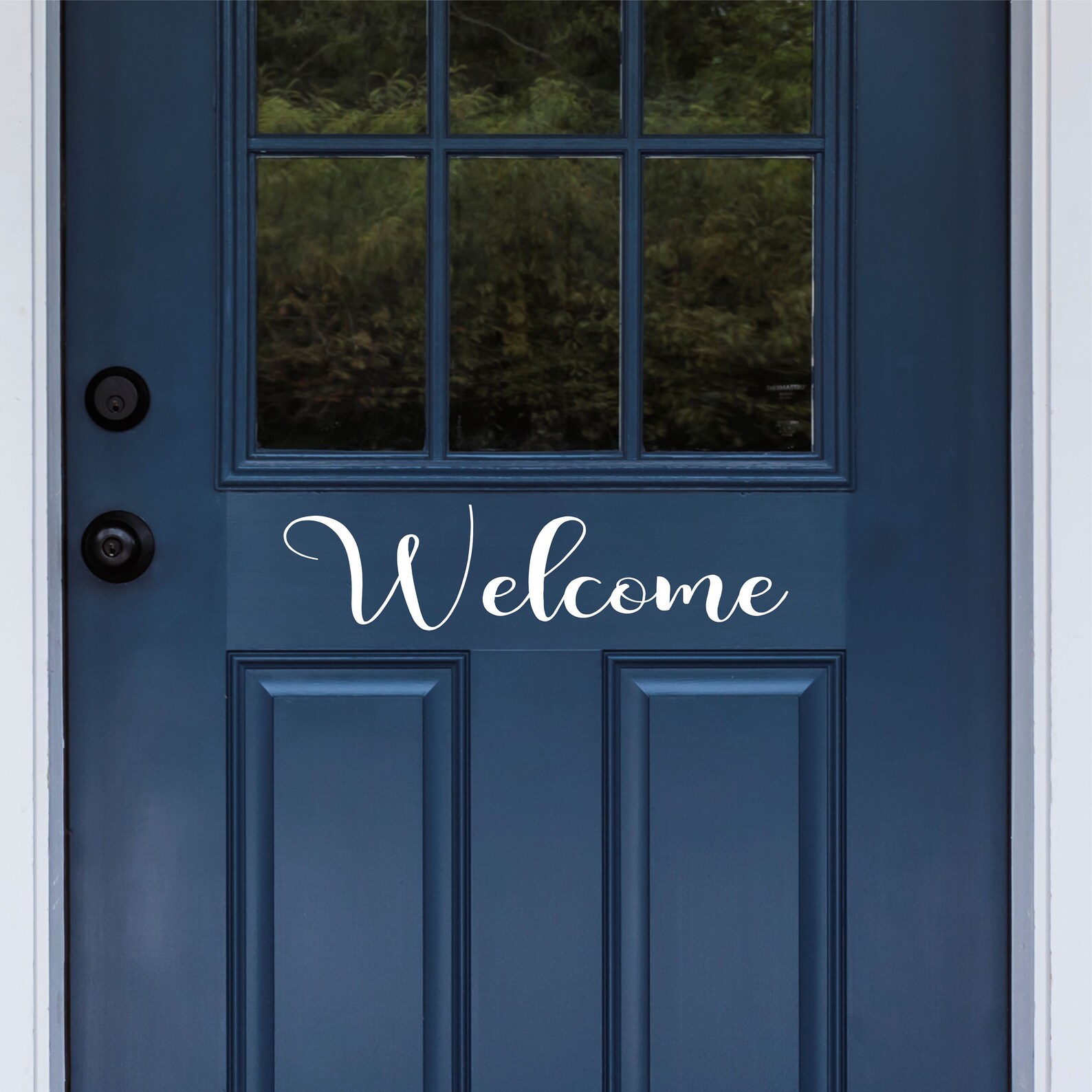 Welcome Door Decal Front Door Decal Wall Decor Vinyl - Etsy