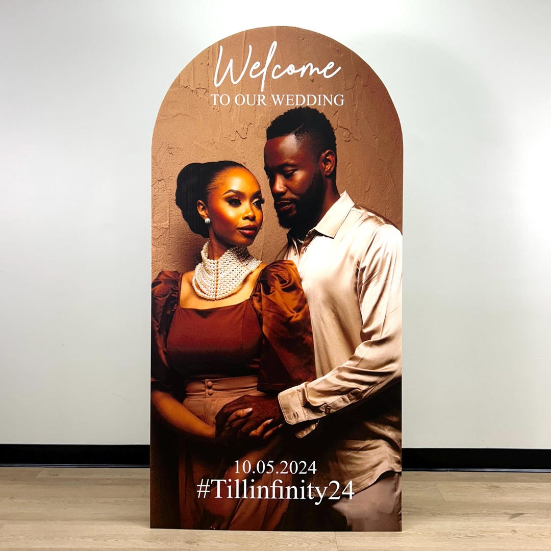 Welcome to Our Wedding Photo Backdrop - Custom Photo Backdrop - Photo ...