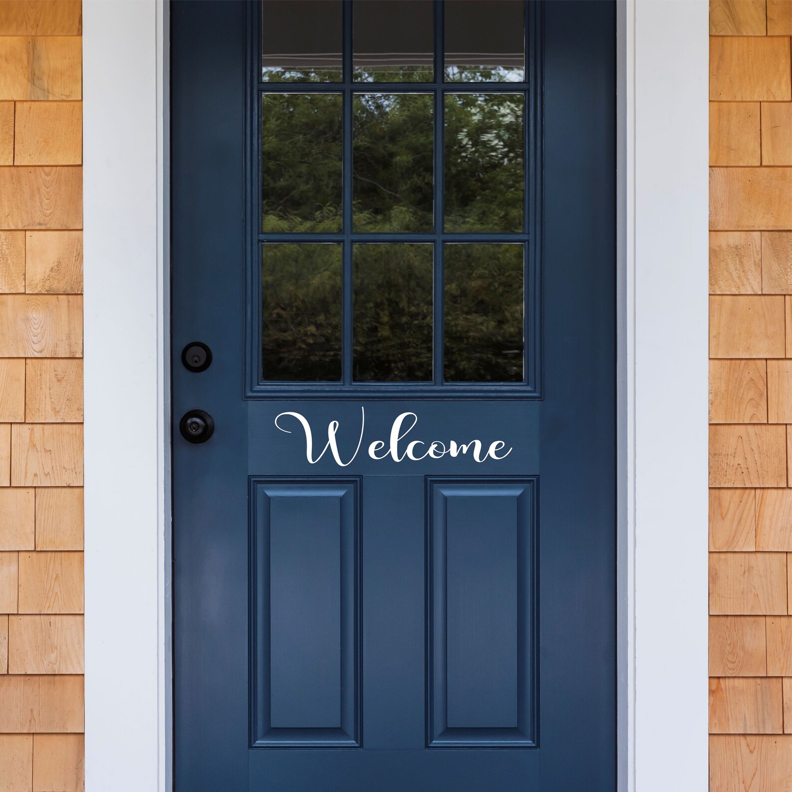 Welcome Door Decal Front Door Decal Wall Decor Vinyl - Etsy