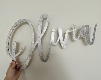 Custom Acrylic Mirror Name Sign | Nursery Name Sign | Personalized Name ...