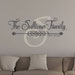 Personalized Family Name Wall Decal Custom Family Name Vinyl Wall ...