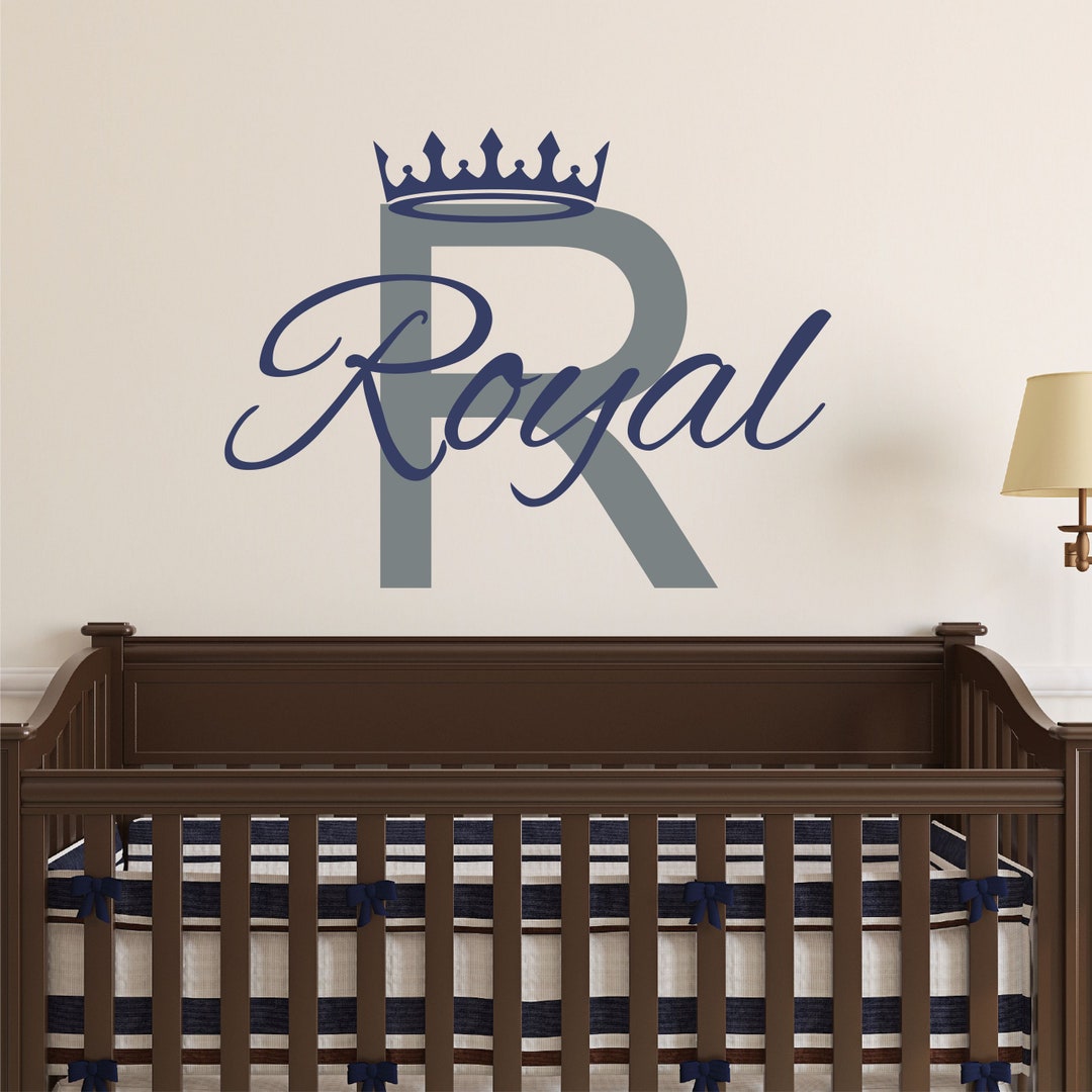 Personalized Name Prince Wall Decal - Custom Name Prince Wall Sticker ...