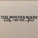 The Powder Room Bathroom Wall Decal Sticker - Etsy