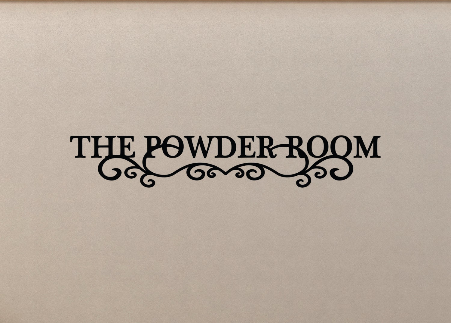 The Powder Room Bathroom Wall Decal Sticker - Etsy