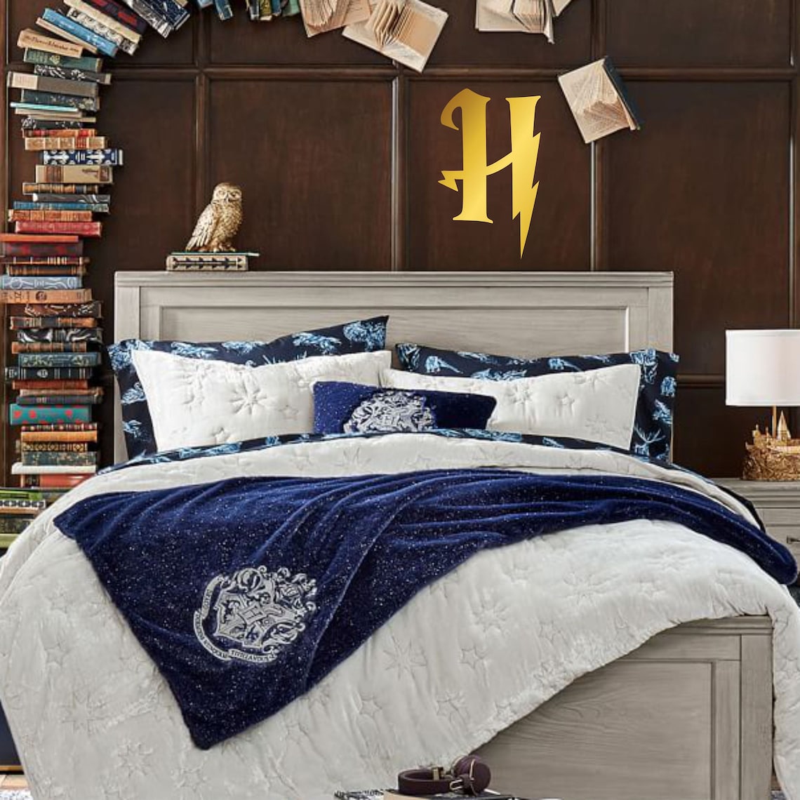 Inspired Harry Potter Wall Decal Sticker Monogram Wall - Etsy