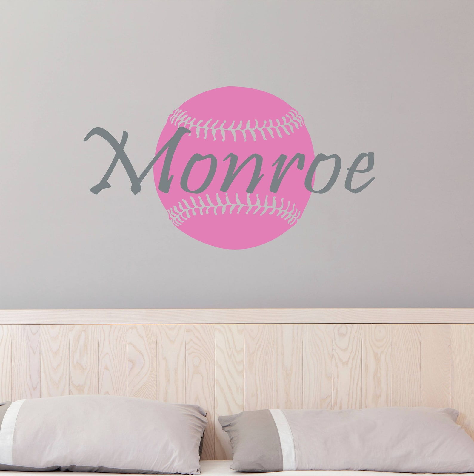 Personalized Name Baseball Wall Decal Custom Name Baseball | Etsy