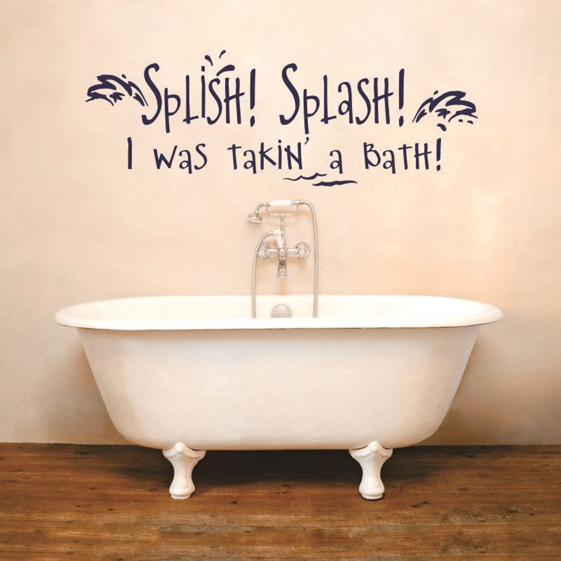 Splish Splash Bath Wall Decal Sticker | Etsy