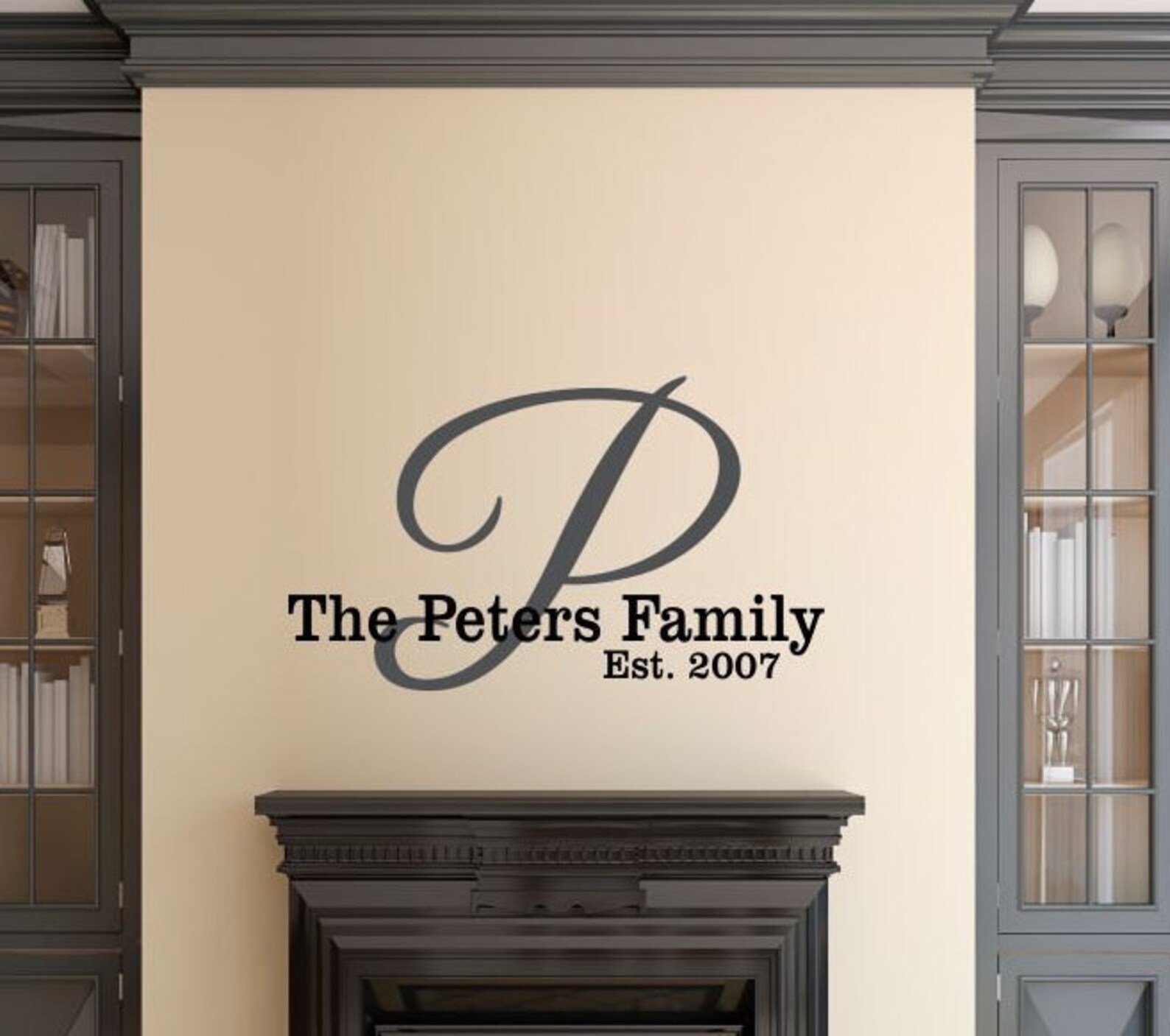 Personalized Family Name Wall Decal - Custom Family Name Vinyl Wall ...