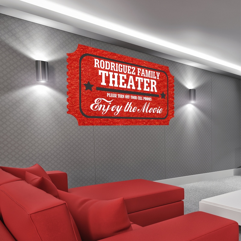 Home Theater Decal - Etsy