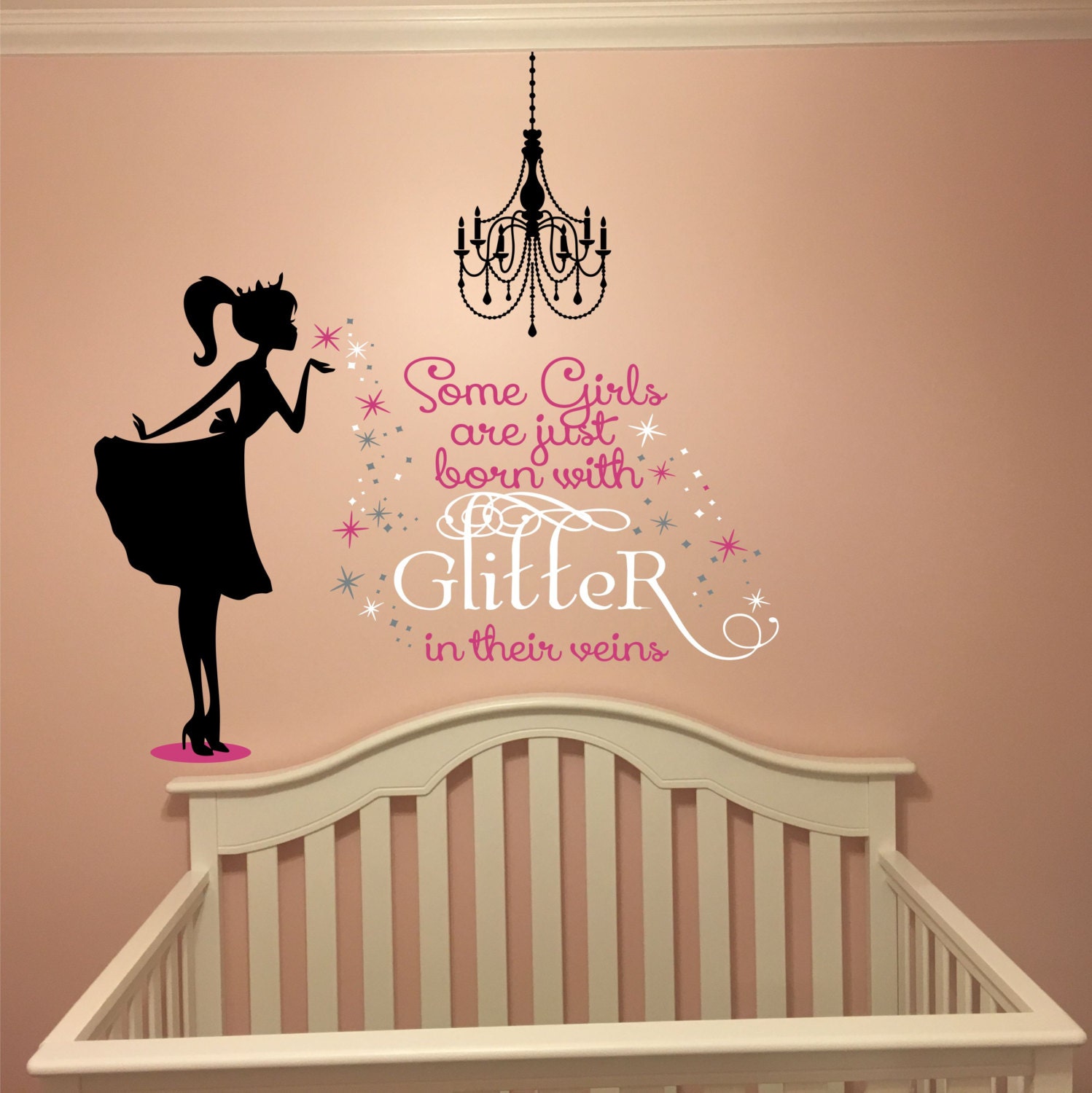 Some Girls are born with Glitter in their Veins Decal Girls | Etsy