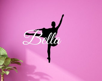 Ballet Wall Decal Ballet Wall Sticker Vinyl Decal Monogram