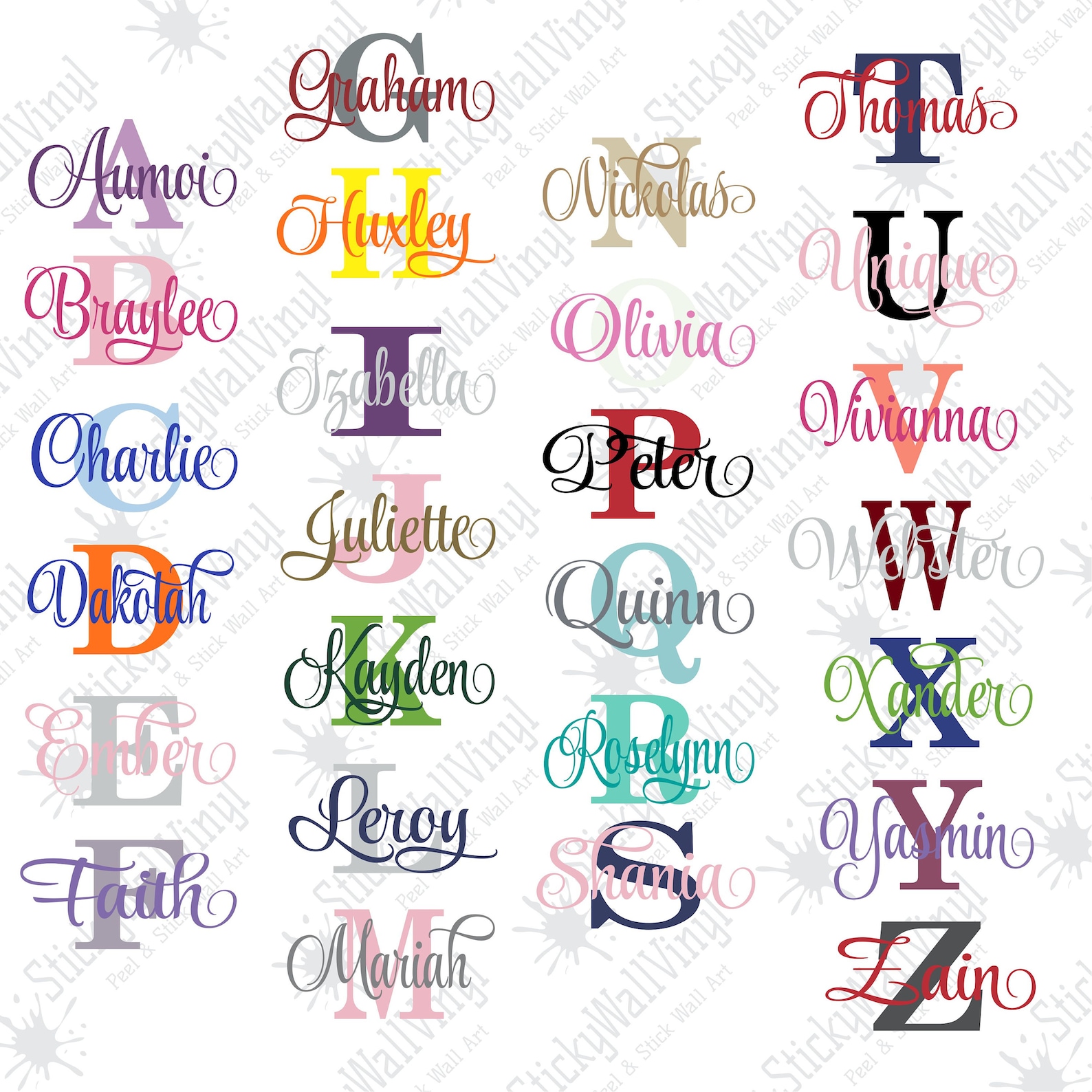 Personalized Wall Decal Boy Name Wall Decal Nursery Wall Decal | Etsy