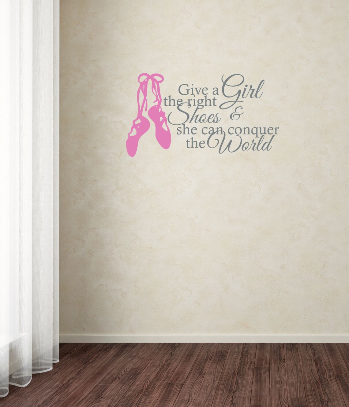 Ballet Wall Decal Ballet Wall Sticker Vinyl Decal Monogram - Etsy