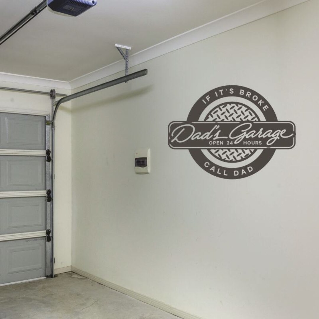 Dad's Garage Wall Decal Sticker - Etsy