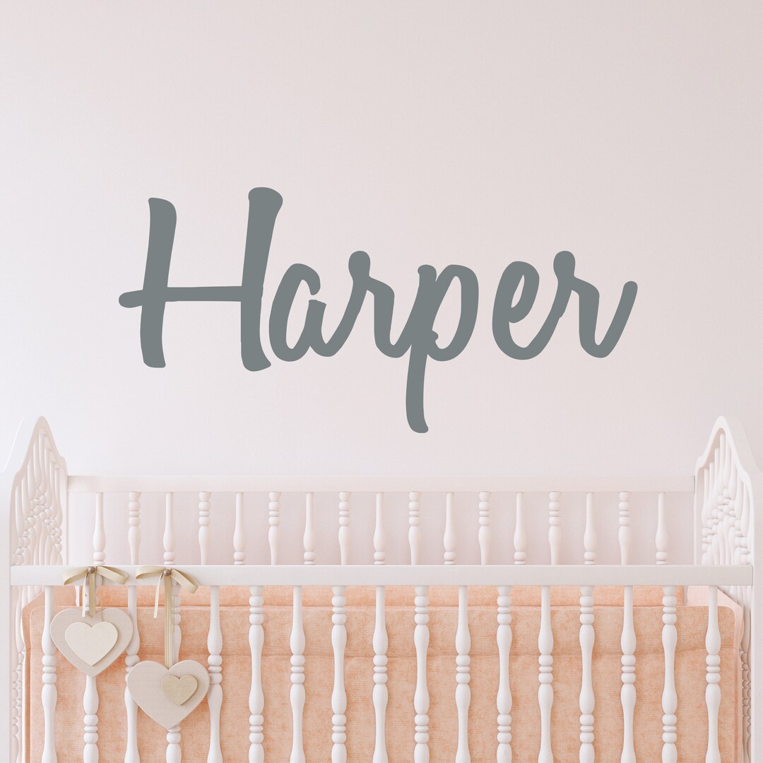 Personalized Name Wall Decal - Custom Name Wall Sticker - Vinyl Decal ...