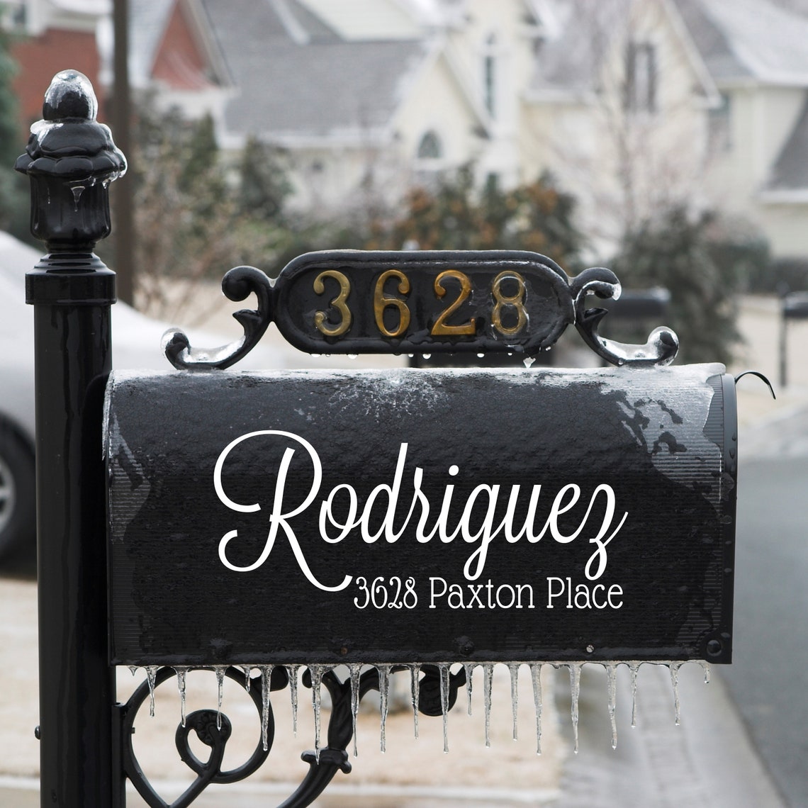 Custom Mailbox Decals Custom Home Address Decals Decal for - Etsy