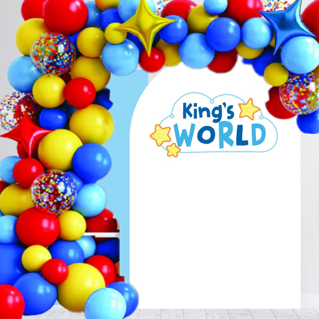 World Birthday Party - Happy Birthday Backdrop - World Theme Birthday ...