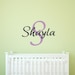 Personalized Name Wall Decal - Custom Name Wall Sticker - Vinyl Decal ...