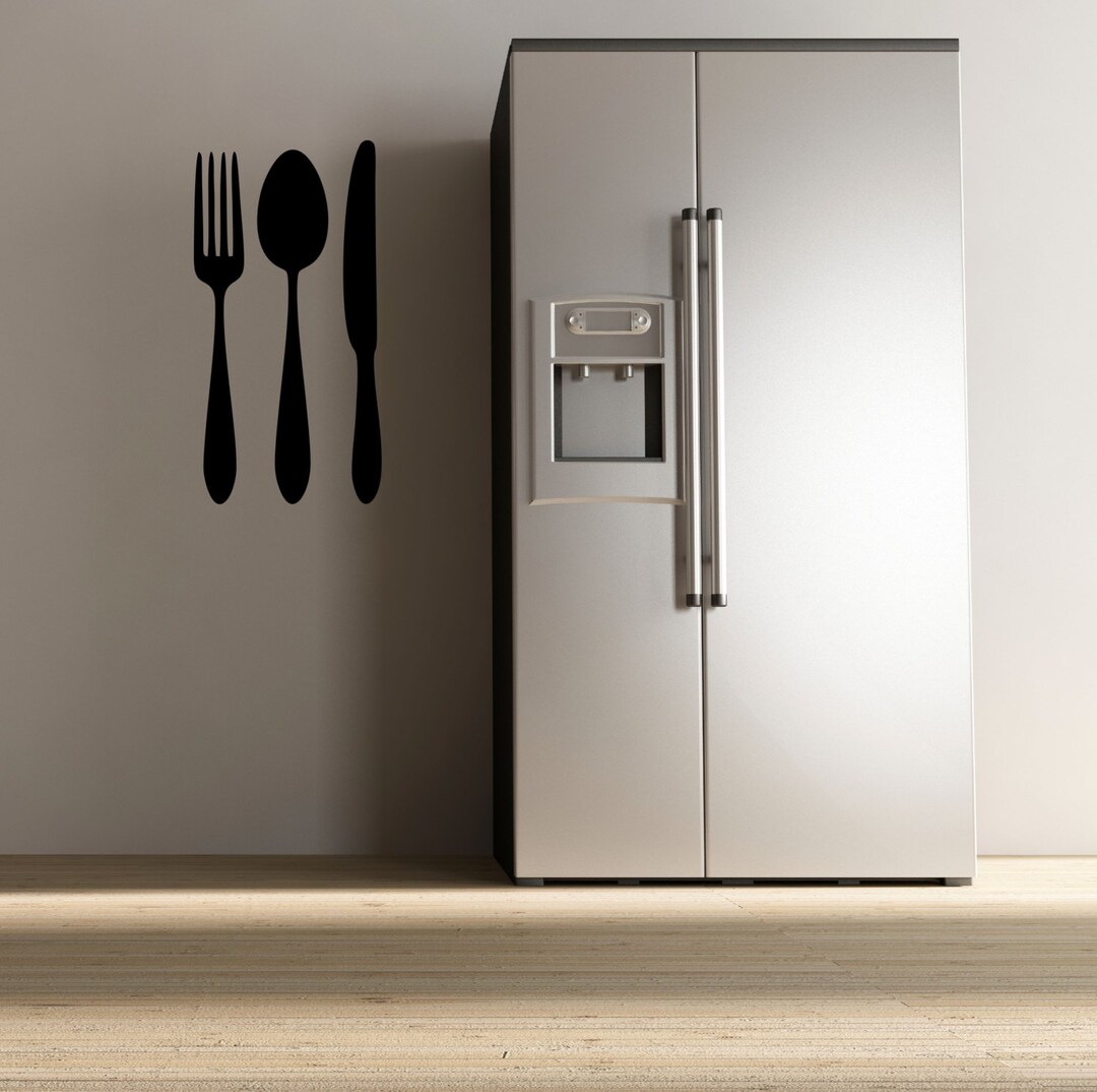 Kitchen Knife Spoon Fork Wall Decal Sticker - Etsy