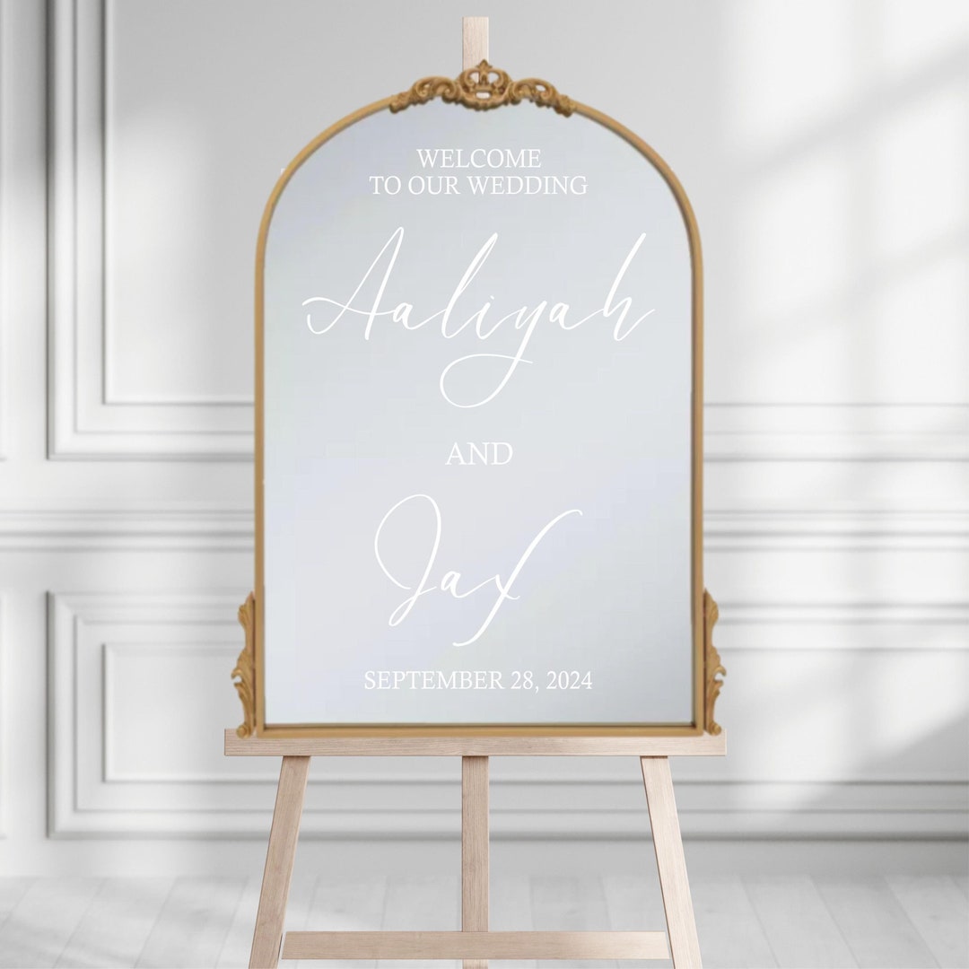 Welcome to Our Wedding Wall Decal - Wedding Welcome Sign - Wedding ...