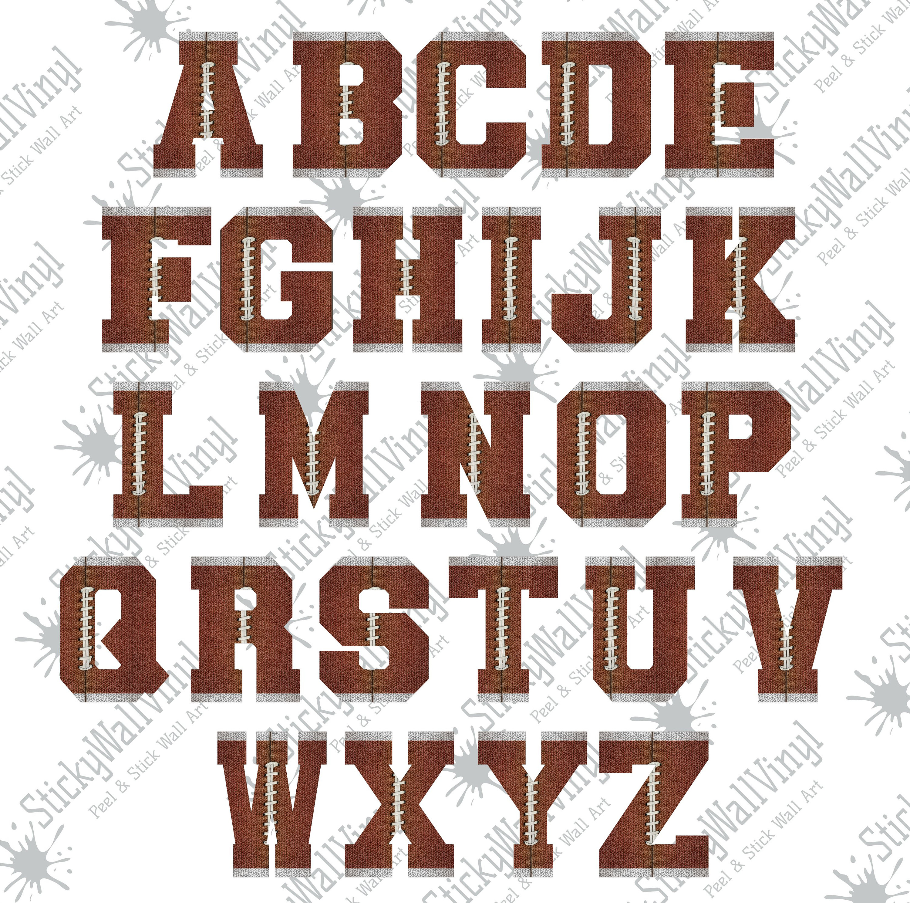 Personalized Name Football Wall Decal Custom Name Football | Etsy