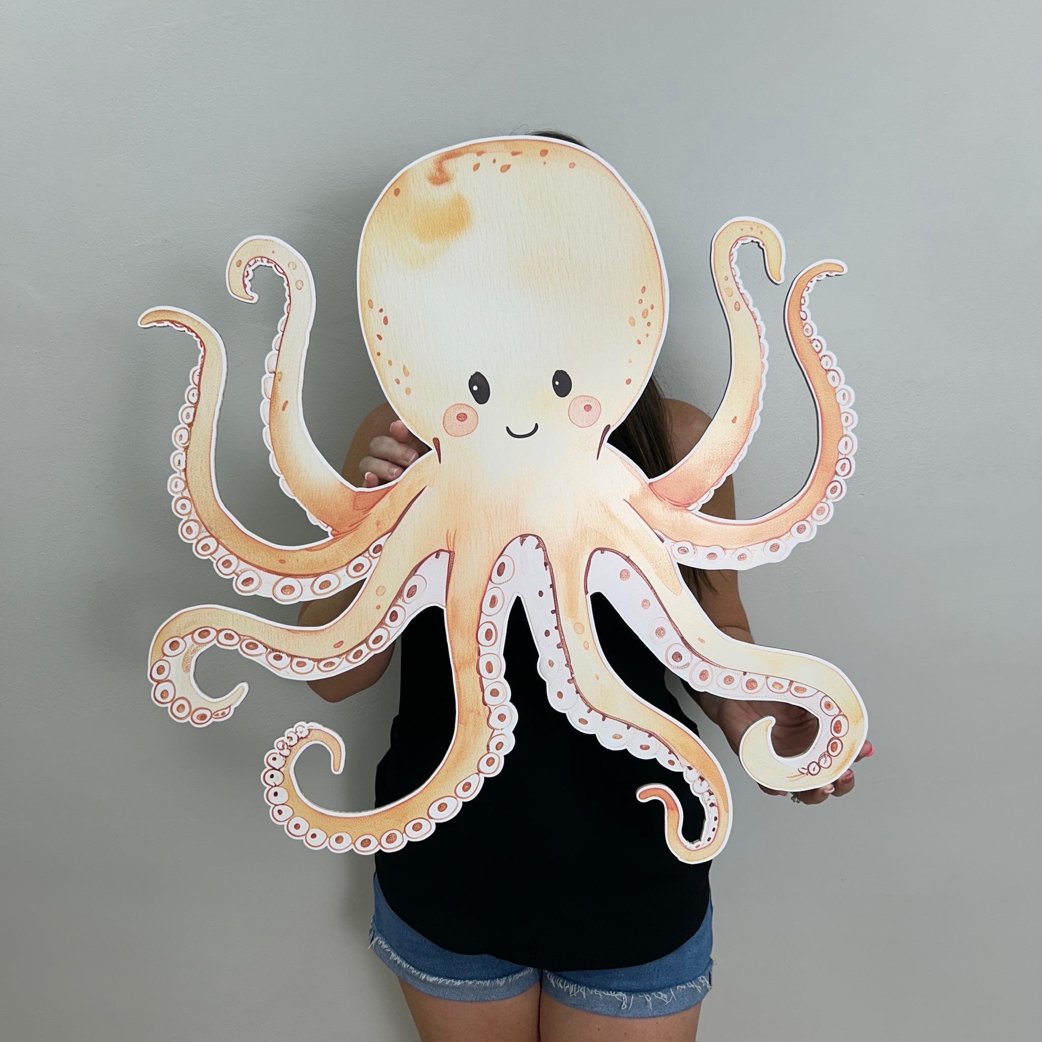 Octopus Prop - 3D Octopus Prop for Party Backdrop - Oneder the Sea 1st ...