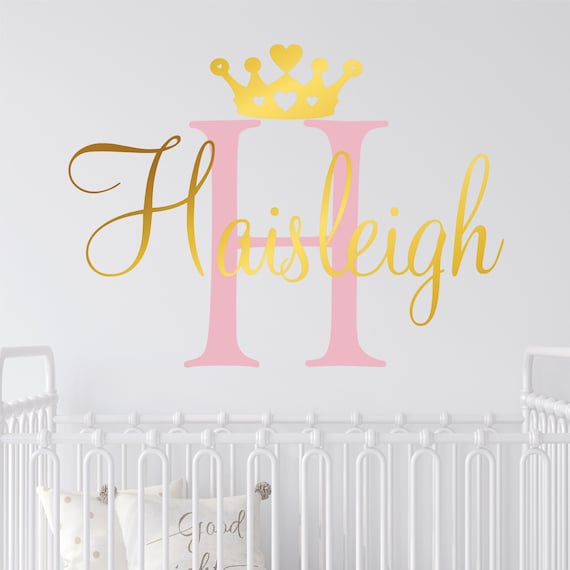 Personalized Name Princess Wall Decal Custom Name Princess - Etsy