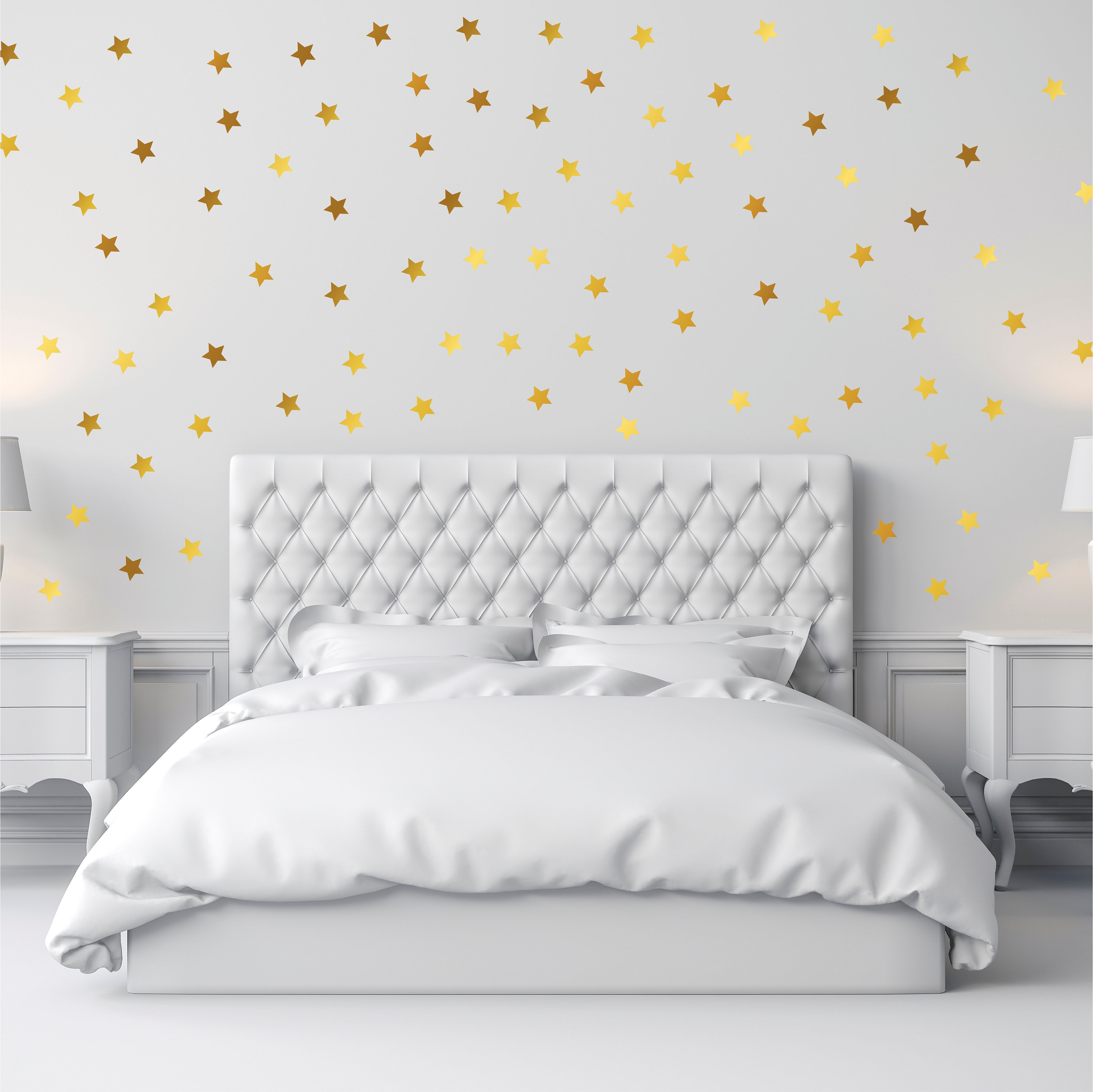 Stars Wall Decal Sticker Star Stickers Metallic Gold Stars - Etsy