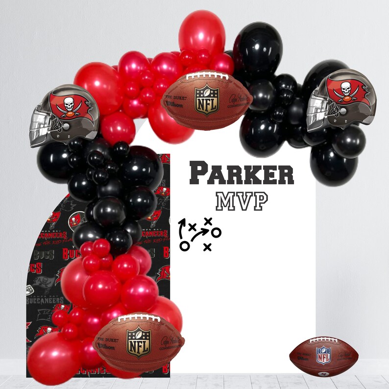 MVP Birthday Party Backdrop Football Theme Birthday Backdrop - Etsy