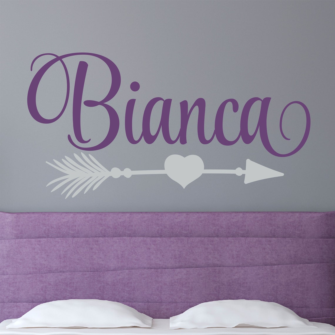 Arrow Name Decal Girls Name Decal - Arrow Wall Decal - Custom Name Wall ...