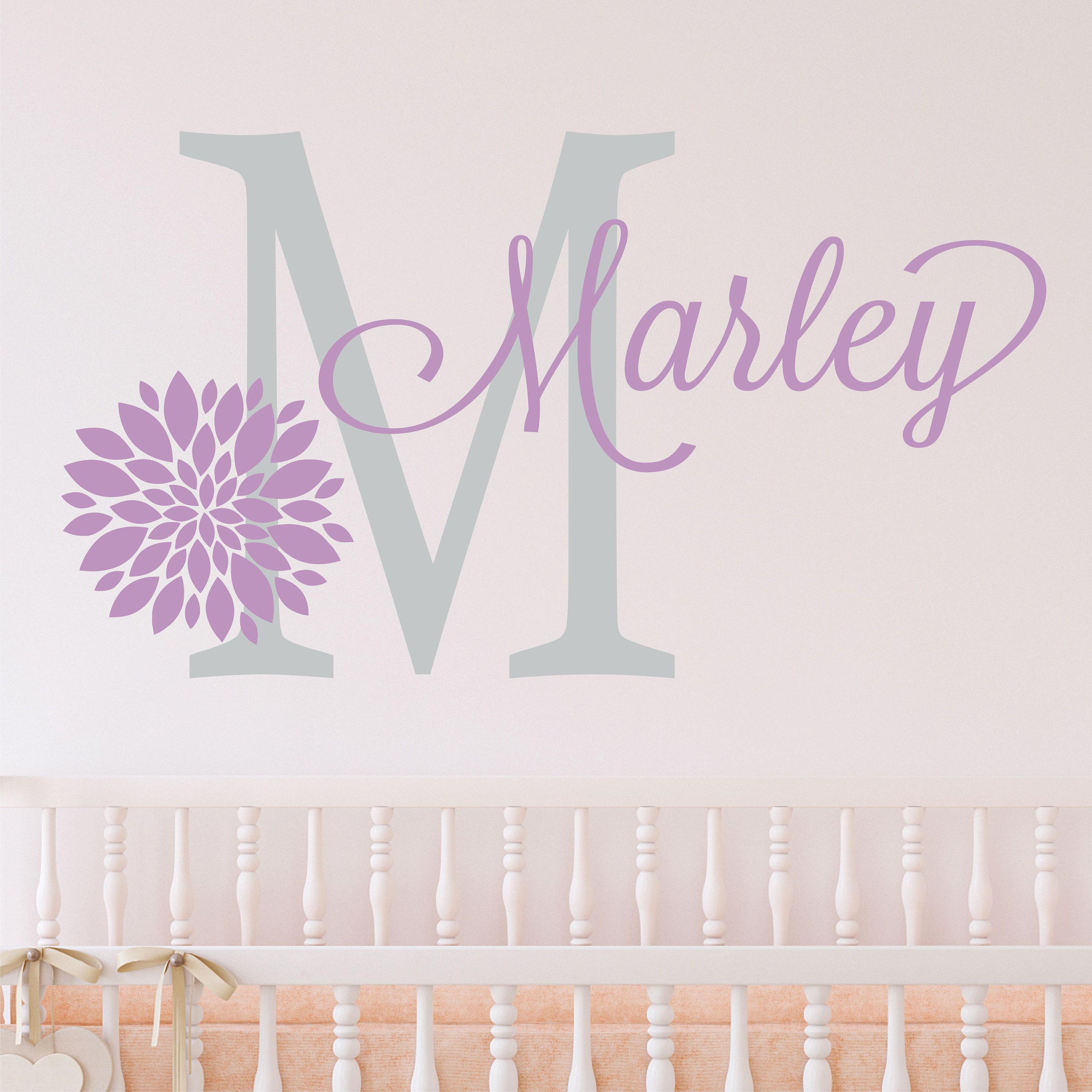 Name Wall Decal Teen Girls Room Decor Baby Girl Nursery Name - Etsy