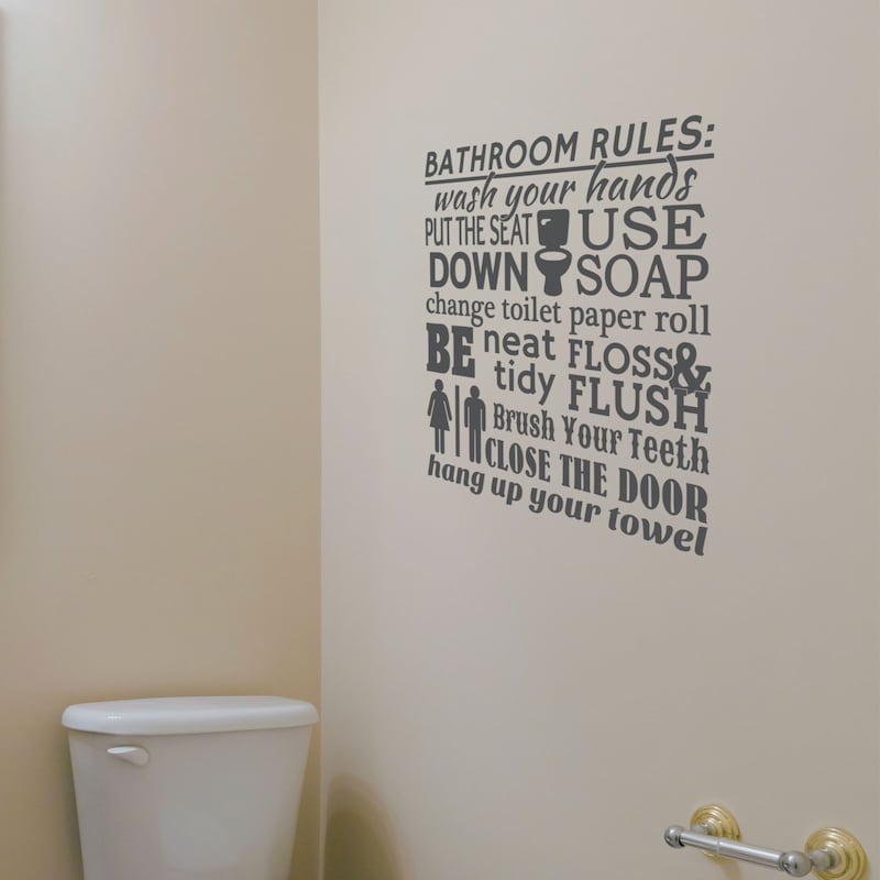 Bathroom Wall Decals - Etsy