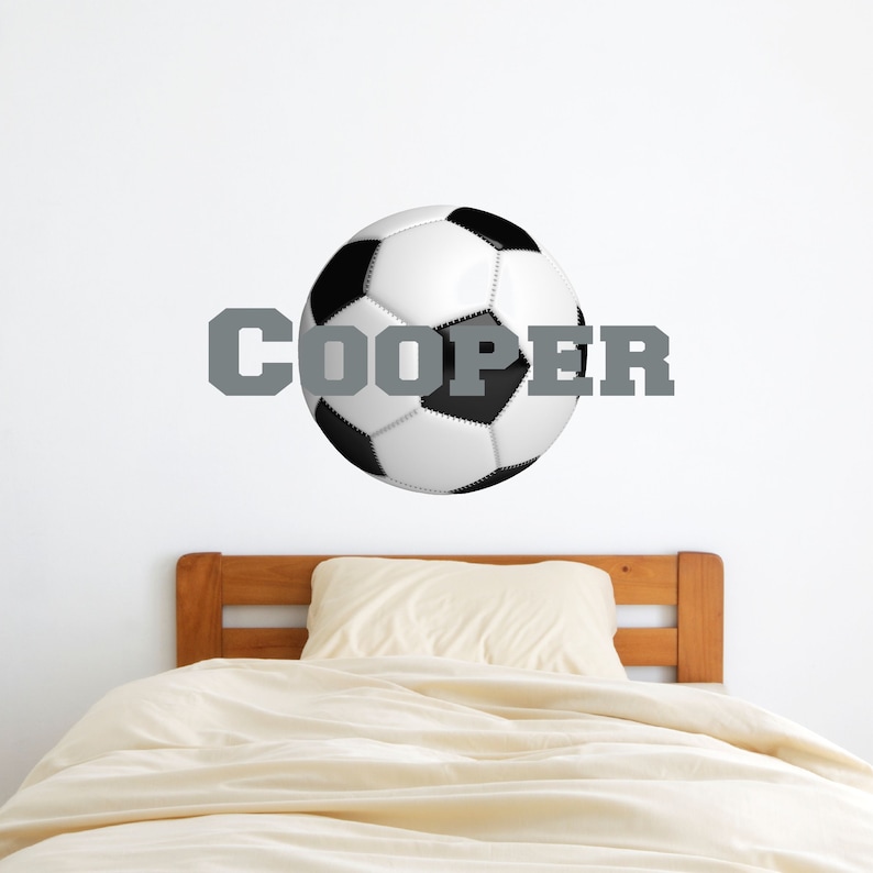 Personalized Name Soccer Wall Decal Custom Name Soccer Wall - Etsy