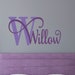 Name Wall Decal Teen Girls Room Decor Baby Girl Nursery Name Decal ...
