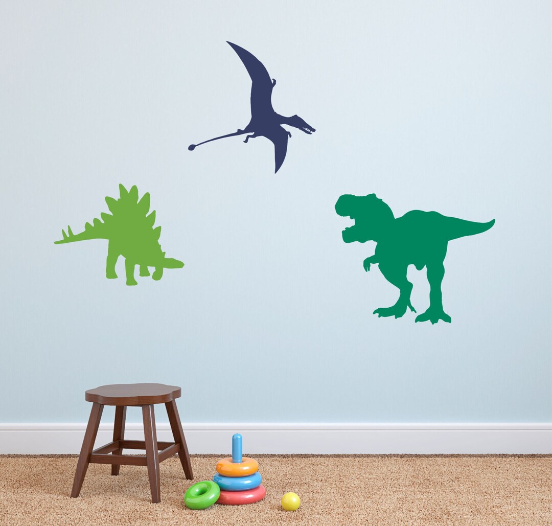 Dinosaurs Kids Wall Decal Sticker - Etsy