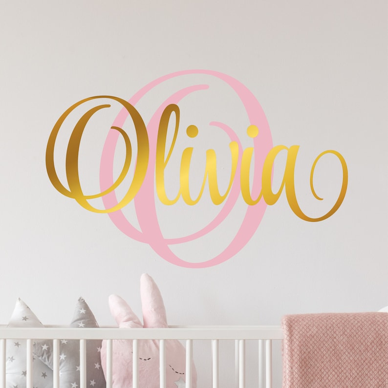 Girls Name Decal Girls Bedroom Wall Decor Nursery Wall Decal - Etsy