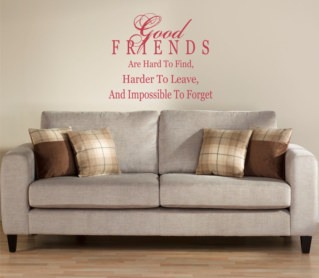 Good Friends Wall Decal Sticker - Etsy