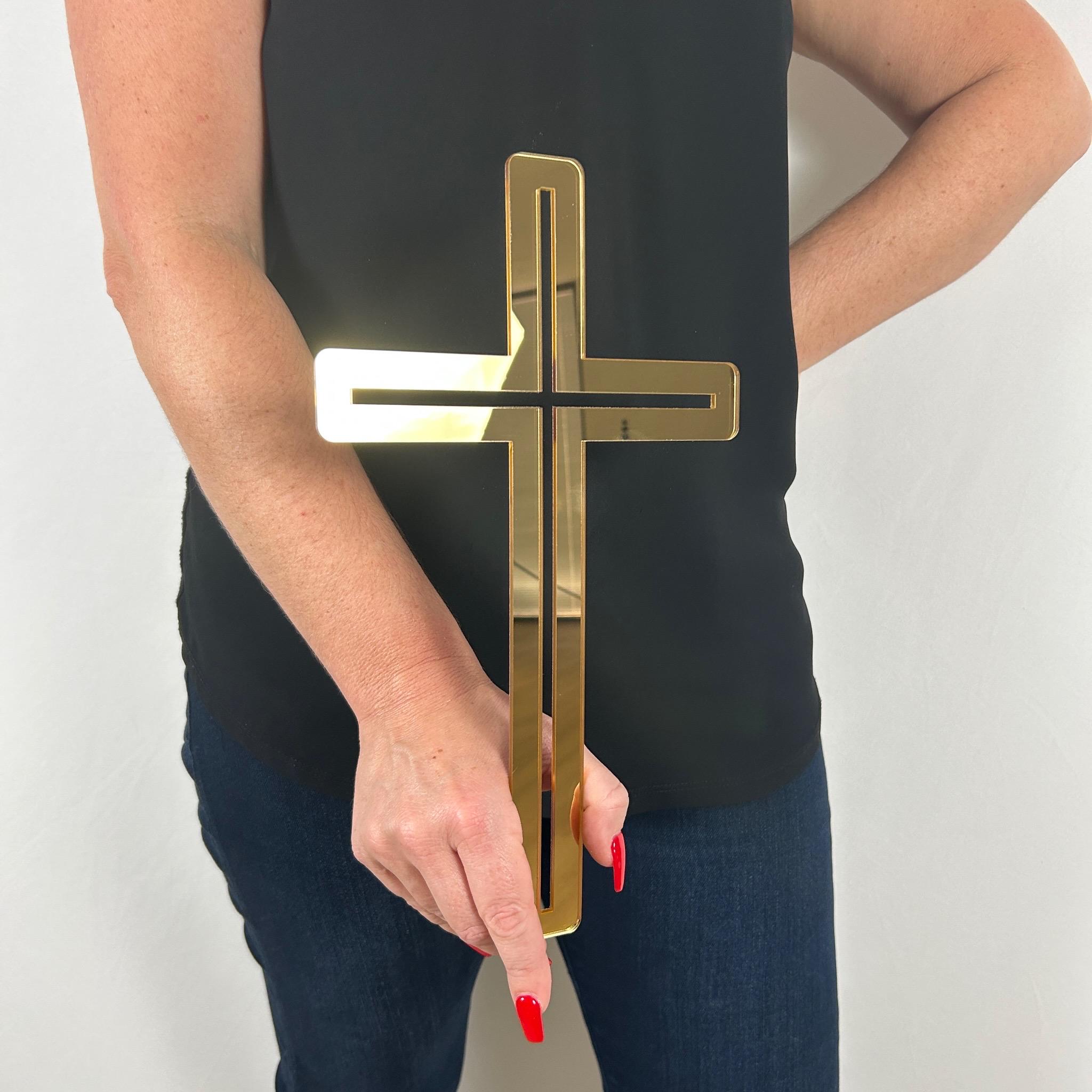 Mirror Acrylic Cross | Acrylic Cross for Mi Bautizo Party | Acrylic ...