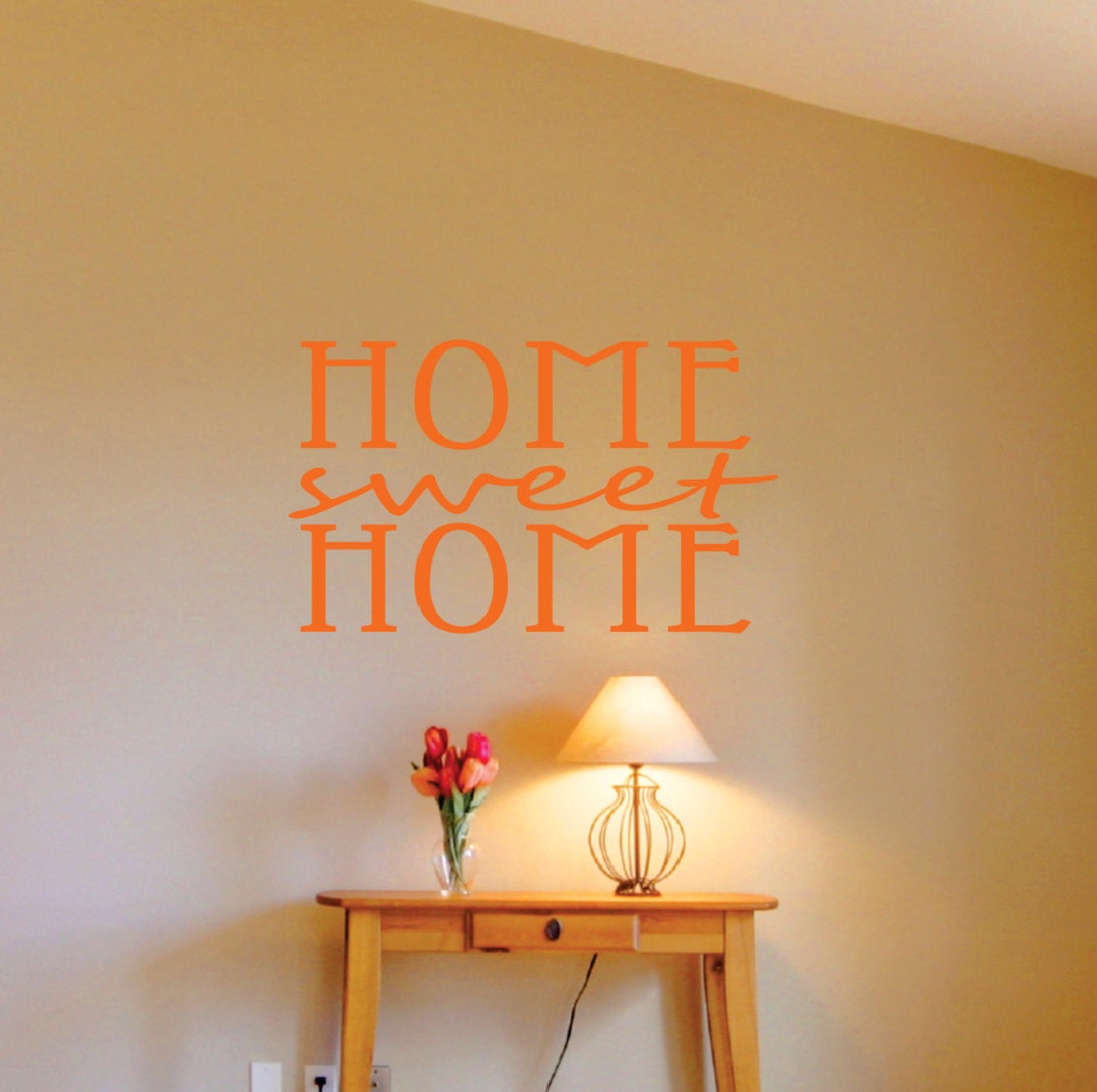 Home Sweet Home Family Wall Decal Sticker - Etsy