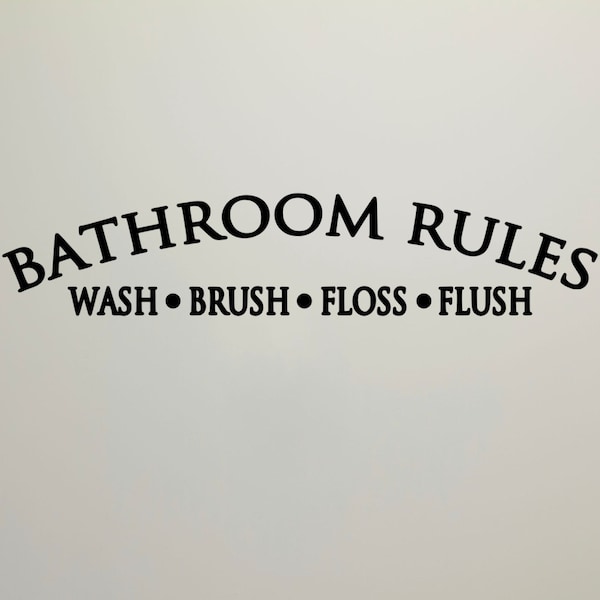 Rules Decal - Etsy