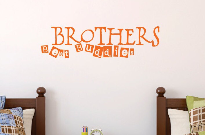 Brothers Best Buddies Wall Decal Sticker - Etsy