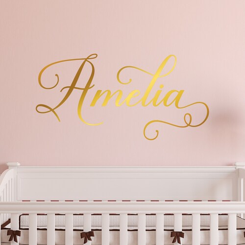 Personalized Name Lettering Decal - Etsy