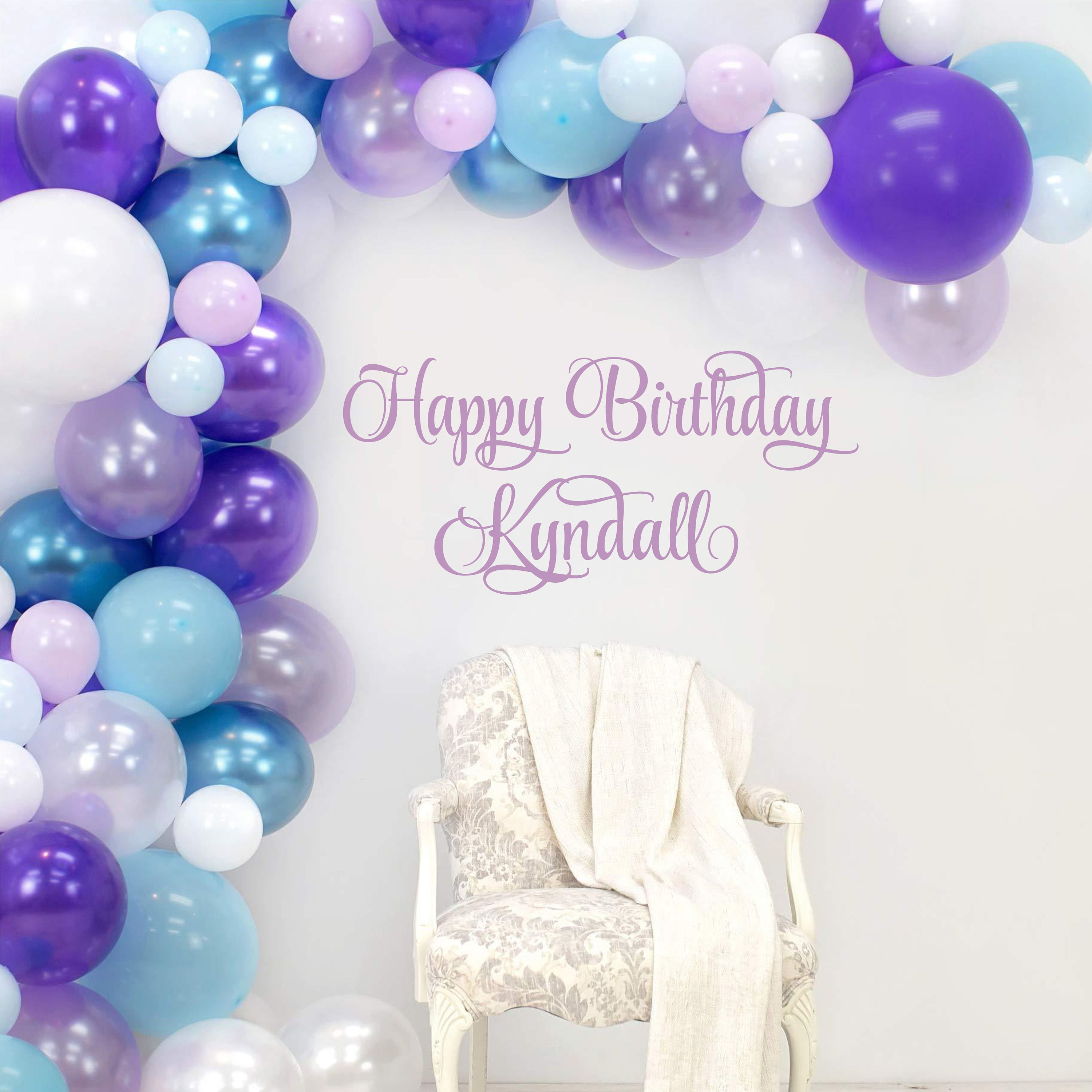 Happy Birthday Decal - Happy Birthday Party Backdrop - Happy Birthday ...