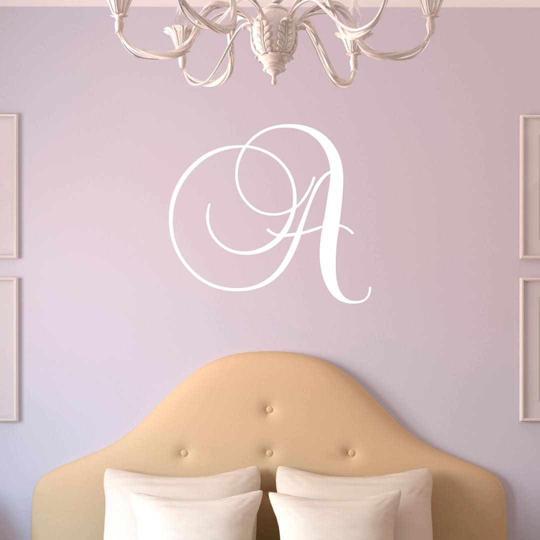 Personalized Monogram Wall Decal Sticker - Etsy